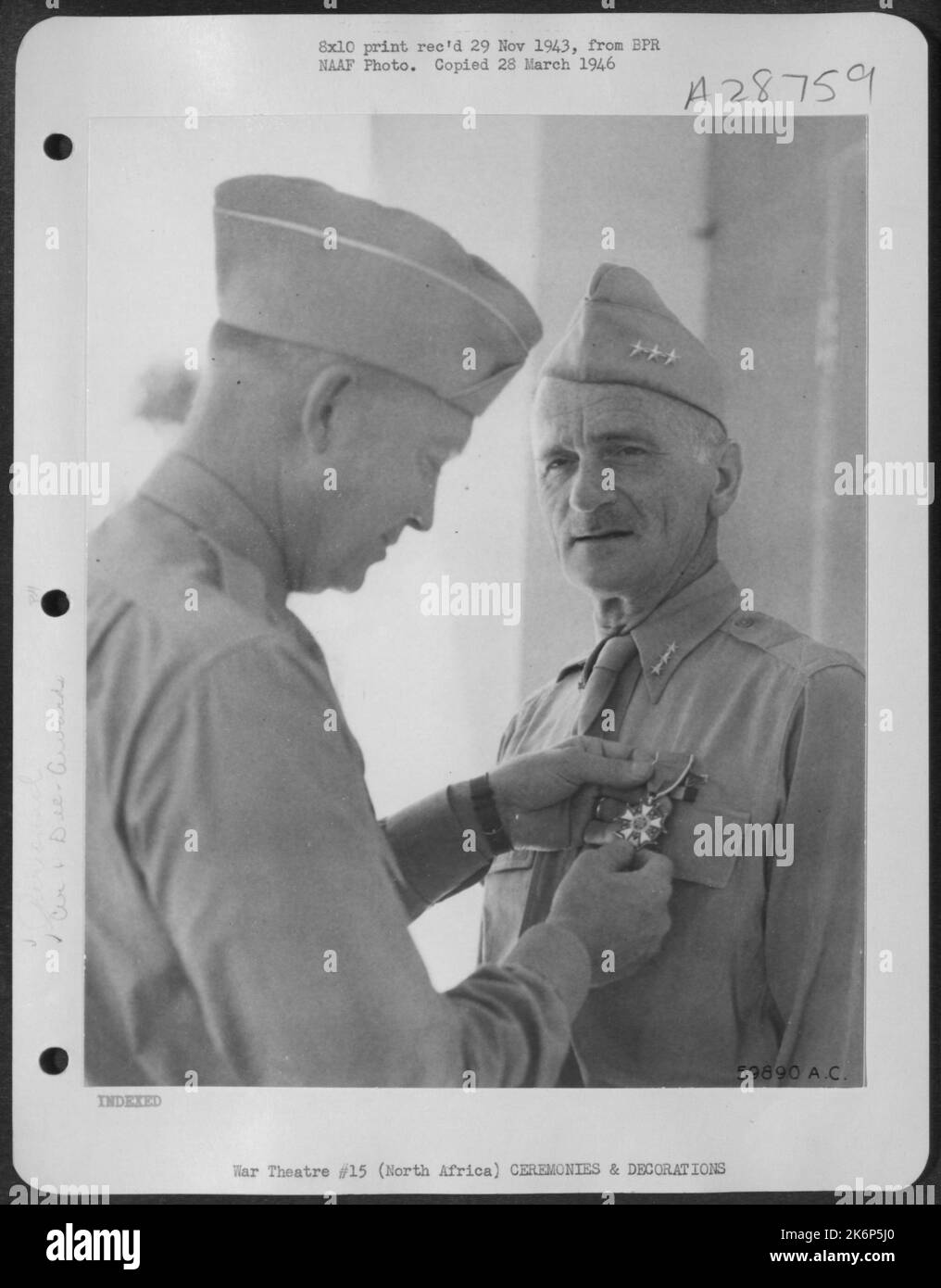 Lt. General Carl Spaatz, Commander of the Northwest African Air Forces ...