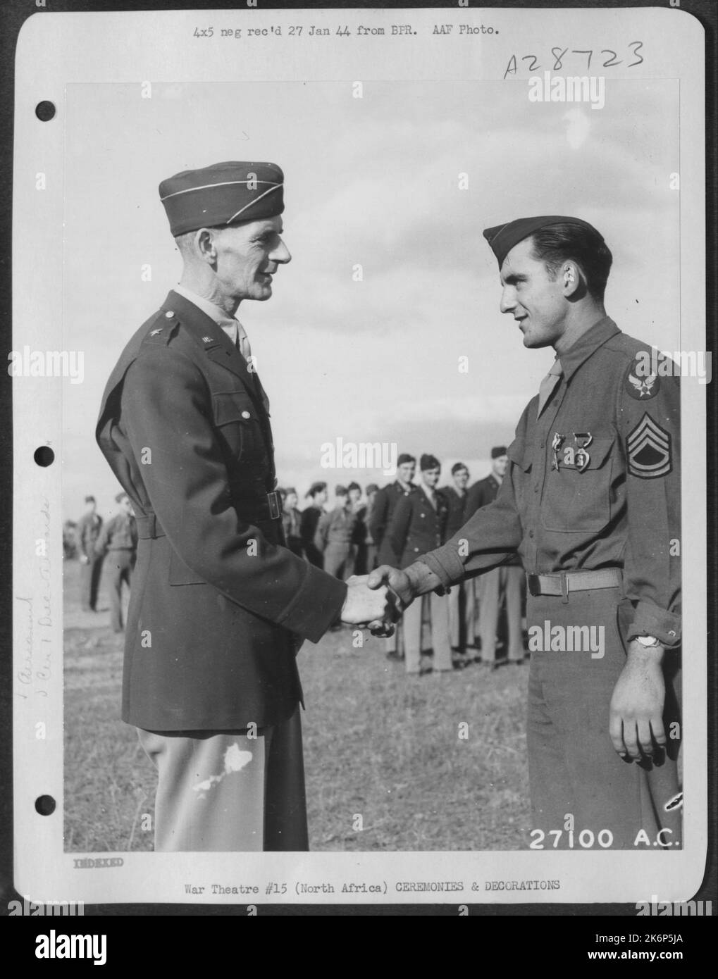 T/Sgt. Geza J. Farkas, Garwood N.J., an AAF Martin B-26 Marauder gunner ...
