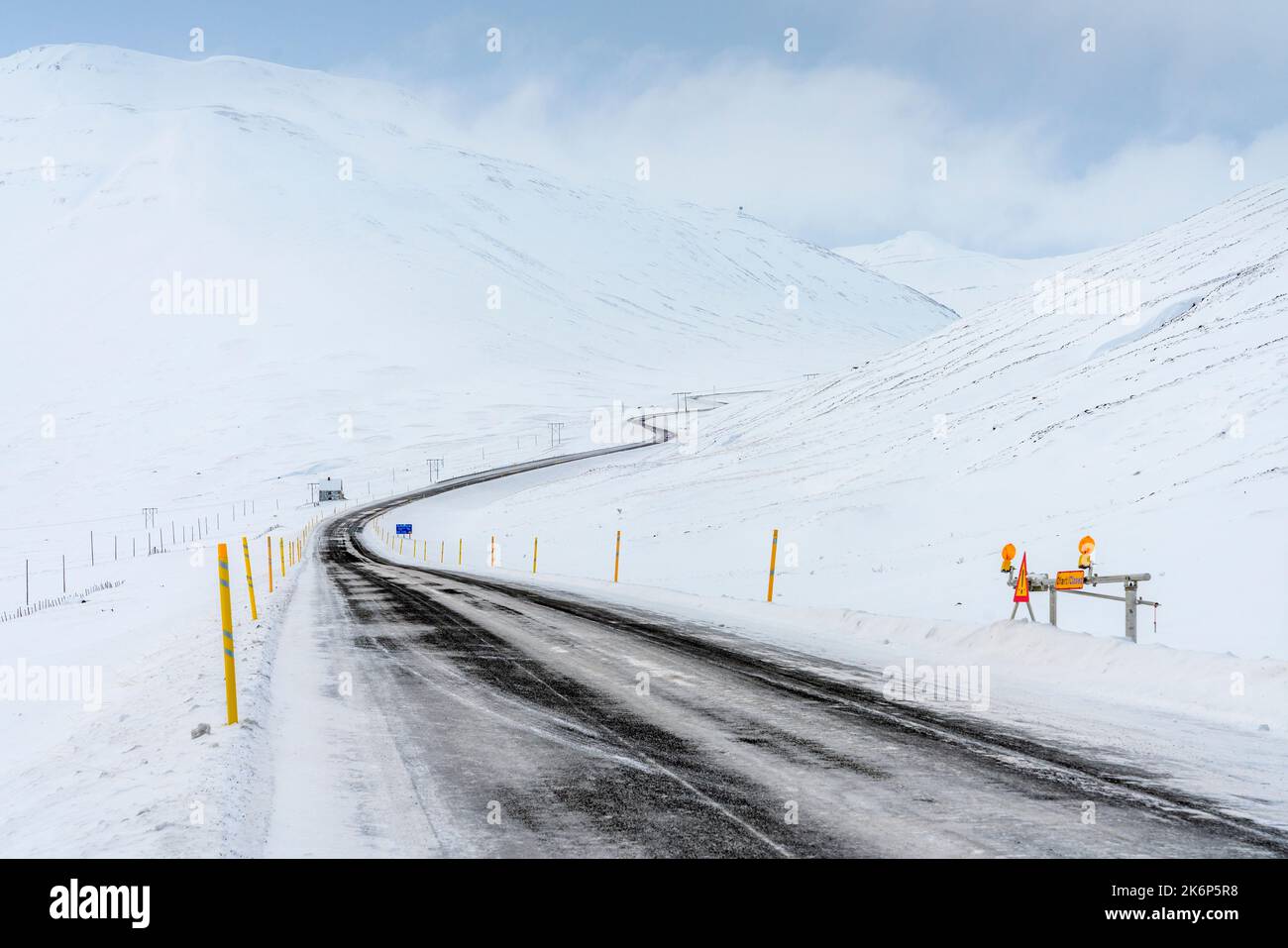 Winter Icelandic Road Trip, Ring Road near Akureyri, Northeastern ...