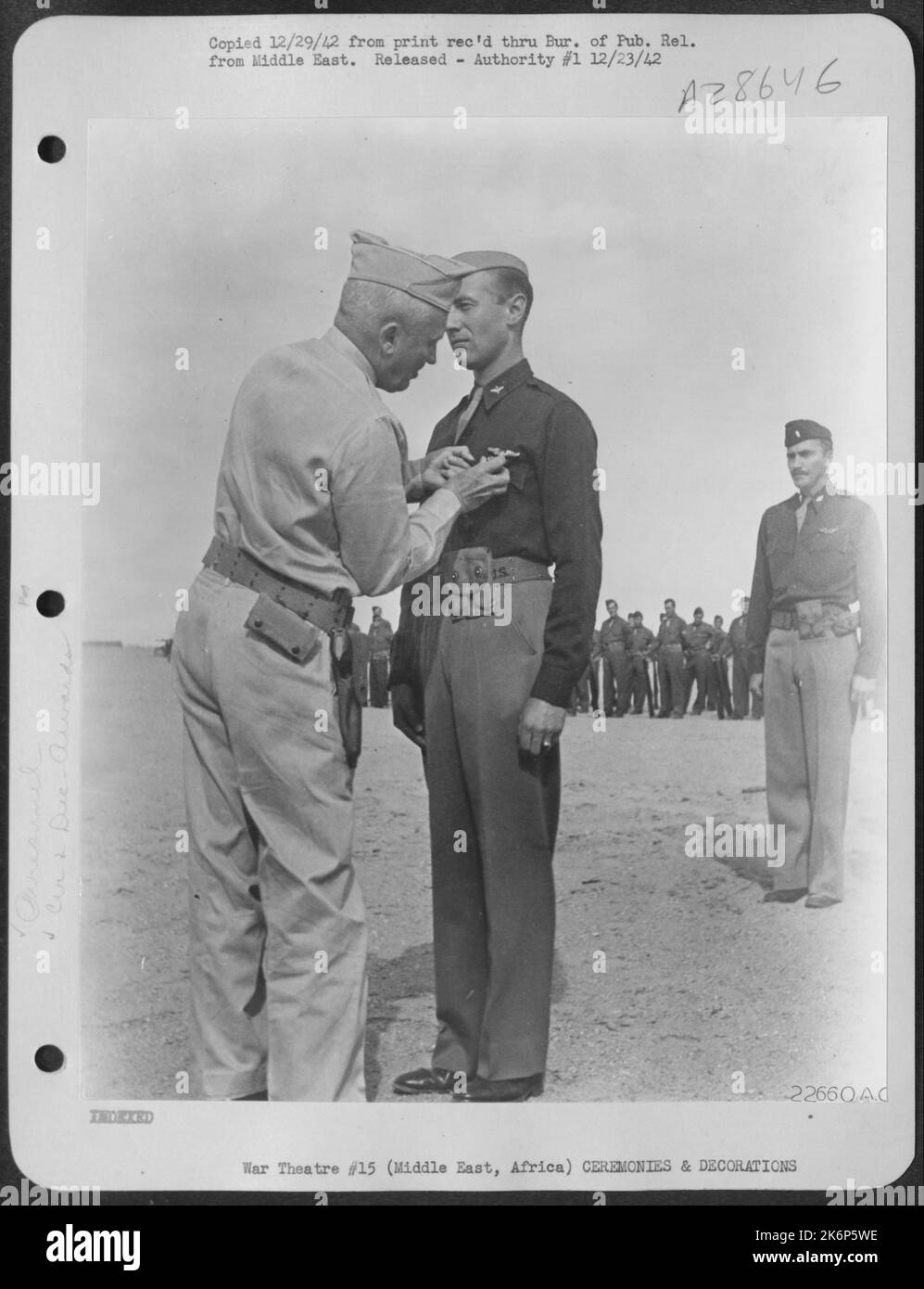 1st. Lt. Glade Jorgensen, of American Fork, Utah, receiving the Silver ...