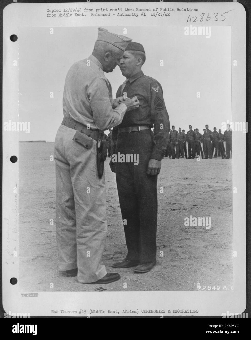 At an advanced base somewhere in the Middle East, Lt. Gen. Frank M ...