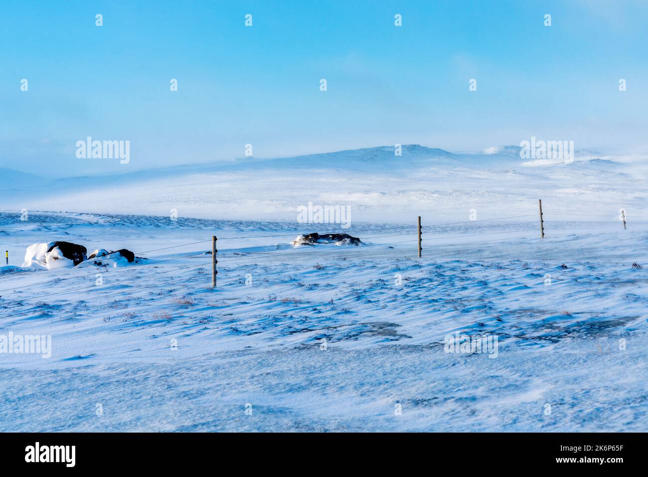 Winter Icelandic Road Trip, Ring Road near Egilsstadir, Eastern Region ...