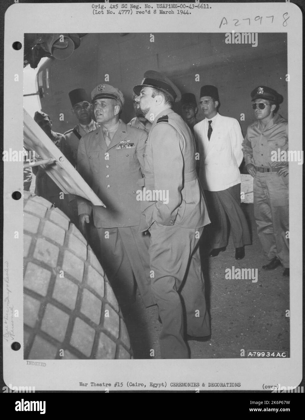 Major General Ralph Royce explains the landing gear operation of a ...