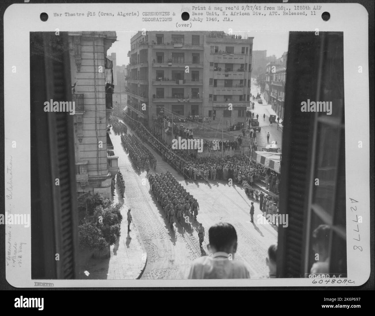 V-E Day parade in Oran, Algeria. 13 May 1944 Stock Photo - Alamy