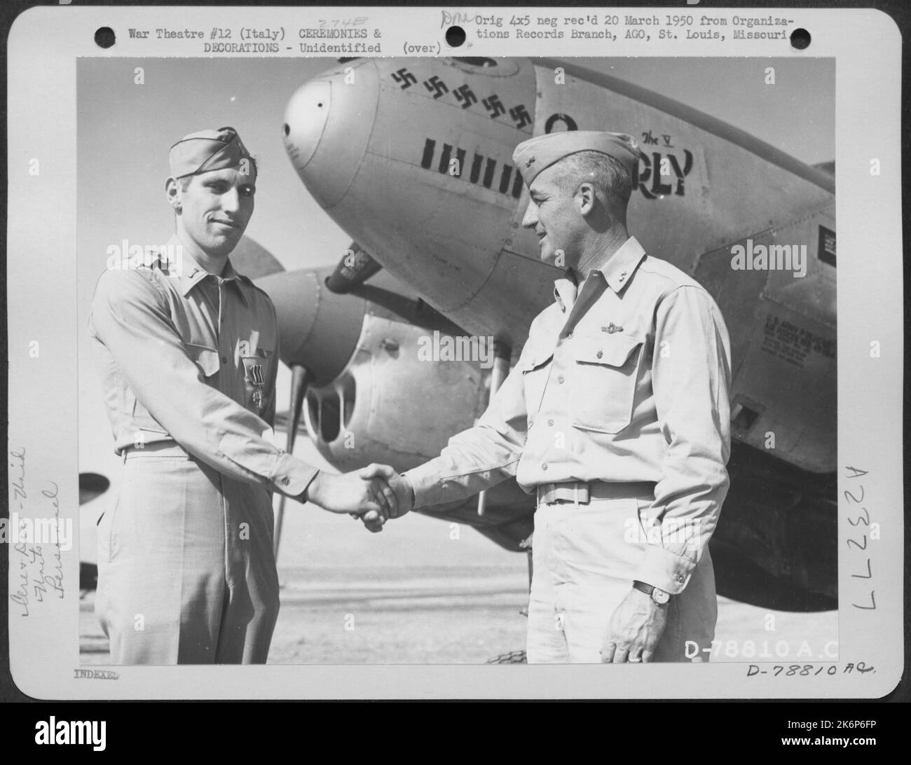 Major General Nathan F. Twining Presents The Legion Of Merit To A ...