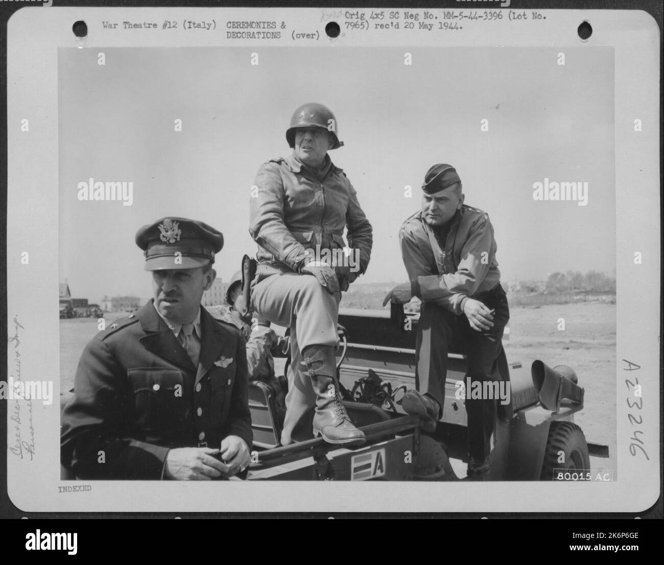 Lt. Gen. Ira C. Eaker, Commanding Gen. Of Maaf, Major General Lucien K ...