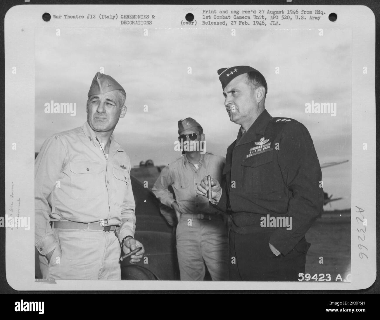 Gen. Nathan F. Twining During Inspection Tour Of The 15Th Af Wings In ...