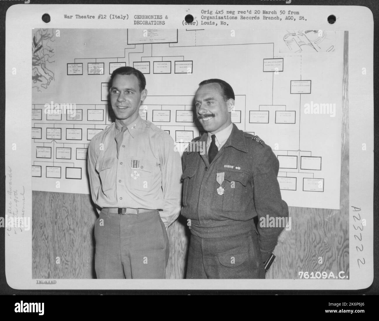 Colonel Shethal [Sic] And S.L. Walton (British Officer) Pose For The ...