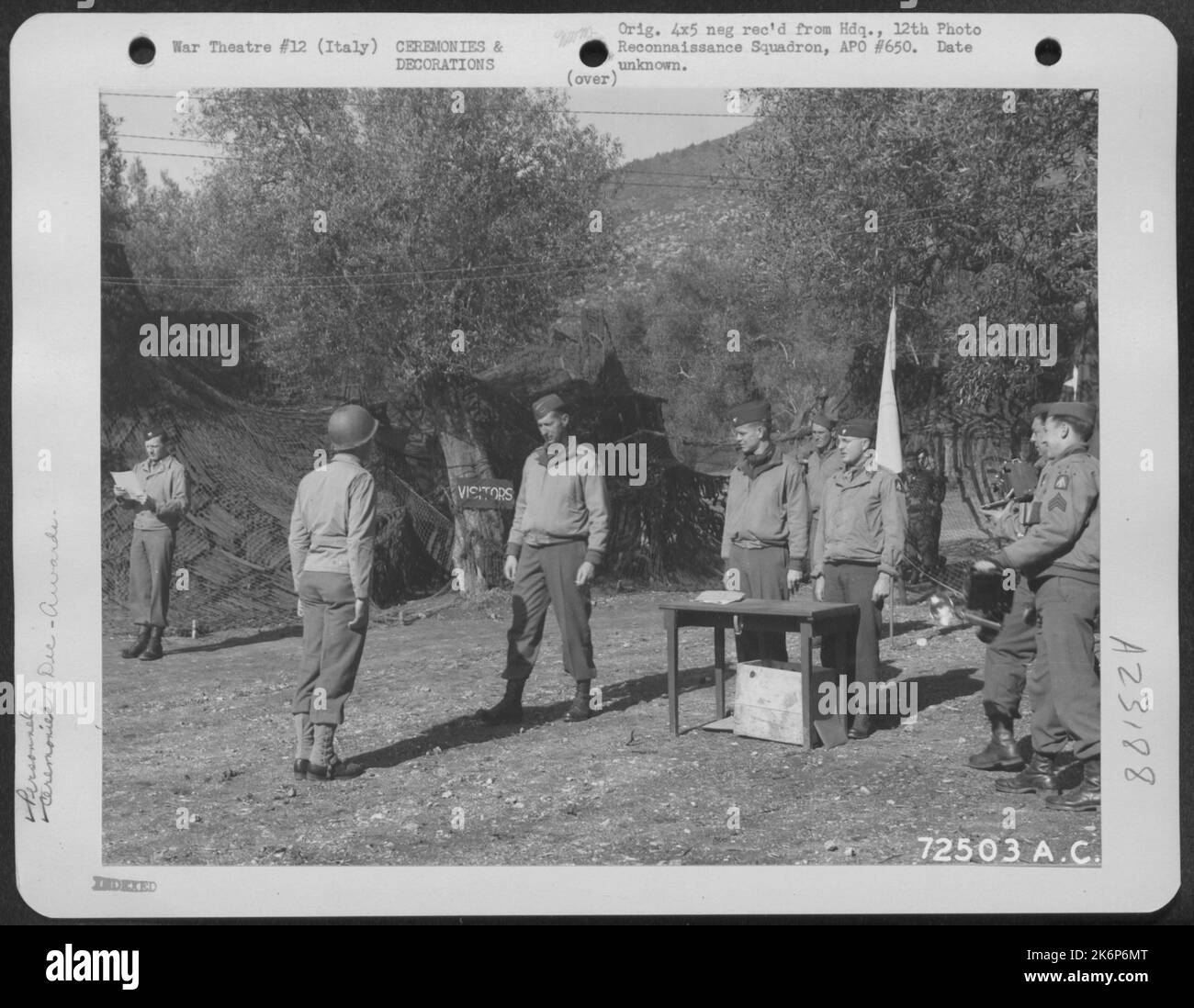 Lt. Gen. Mark Clark Steps Forward To Present An Award During A Ceremony ...