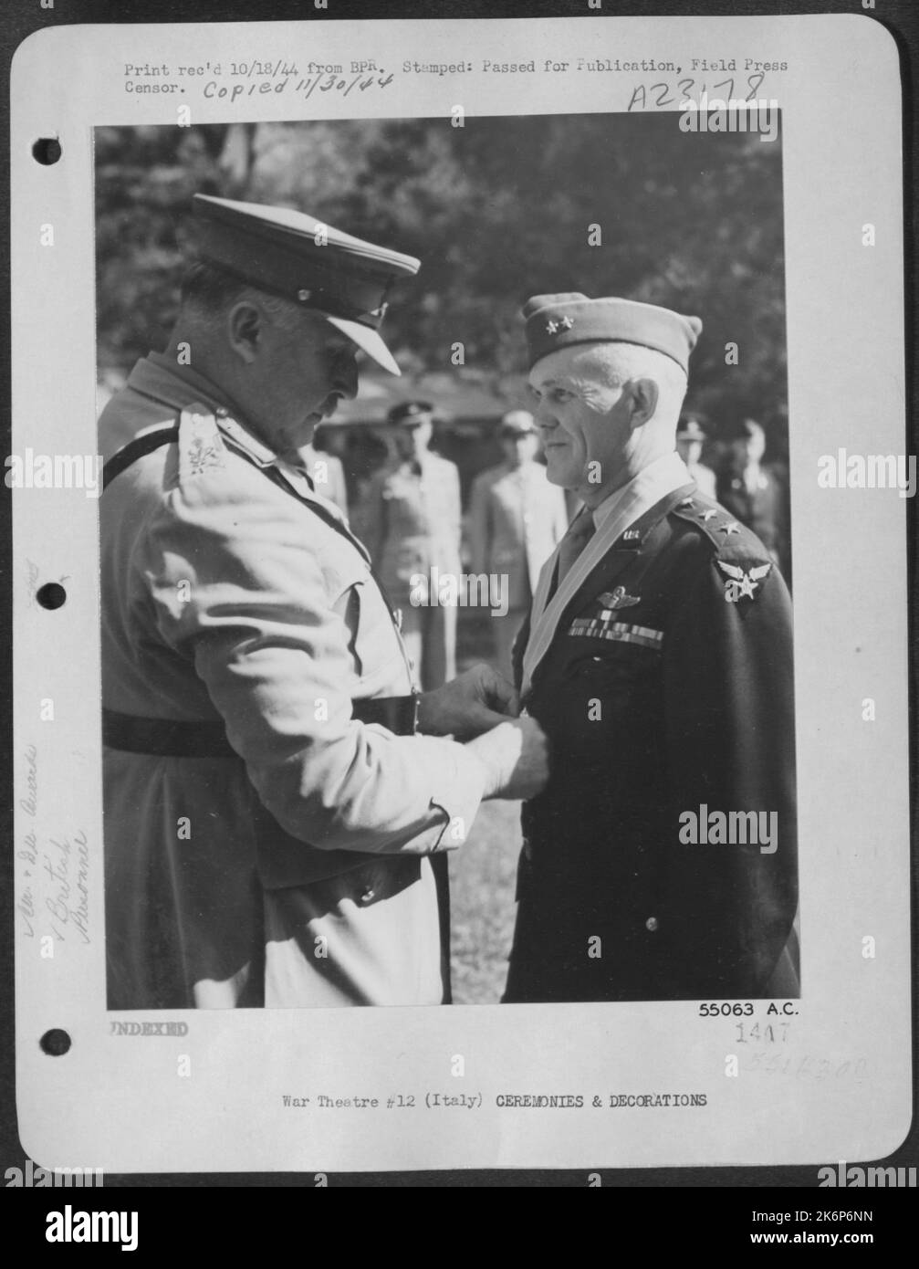 ITALY-General Sir Henry Maitland Wilson, supreme allied commander in ...
