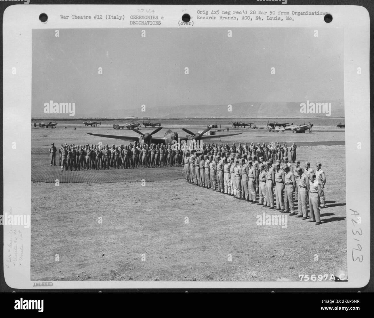 Decoration Ceremony Of The 94Th Fighter Squadron, 1St Fighter Group, At ...