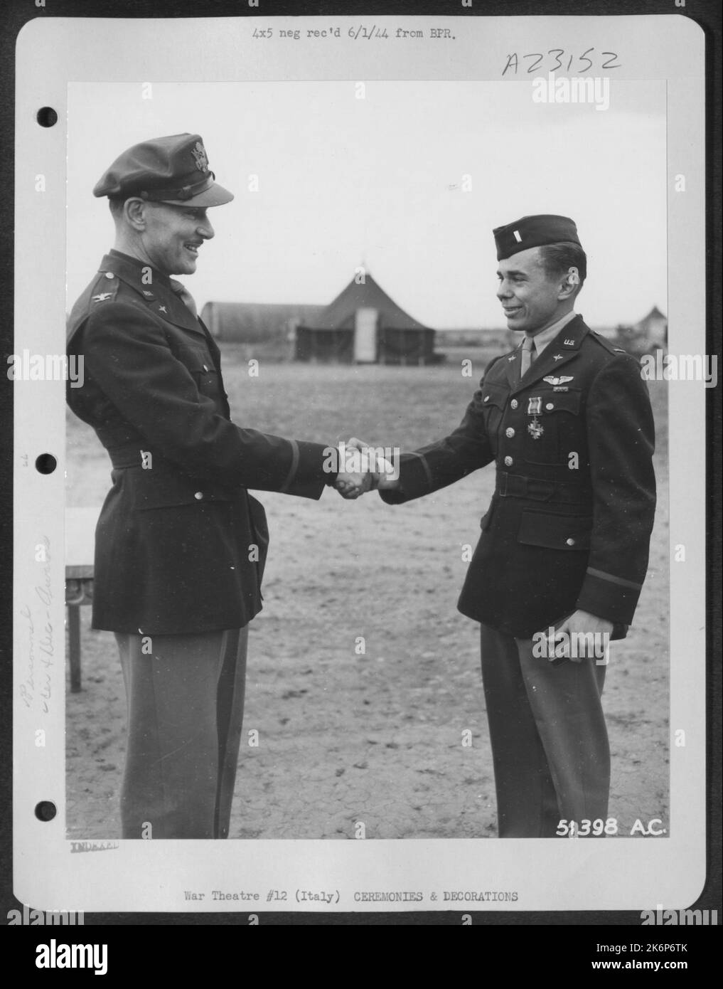 With the Distinguished Flying Cross pinned to his tunic, 1st Lt ...