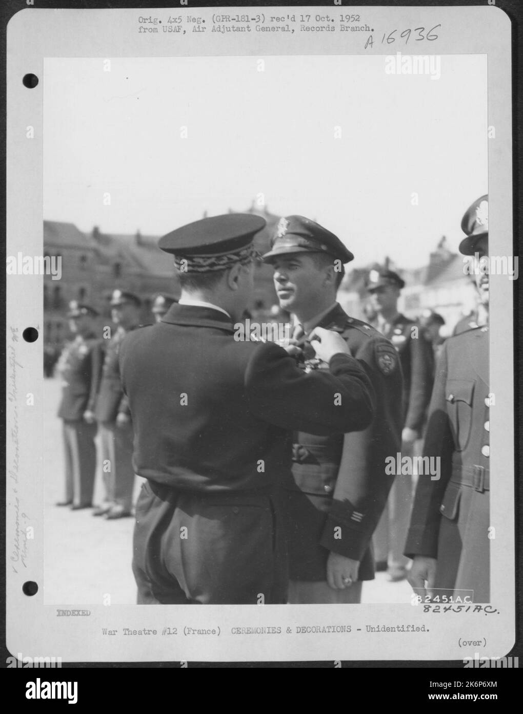 A Member Of The 9Th Troop Carrier Command Is Presented A French Award ...