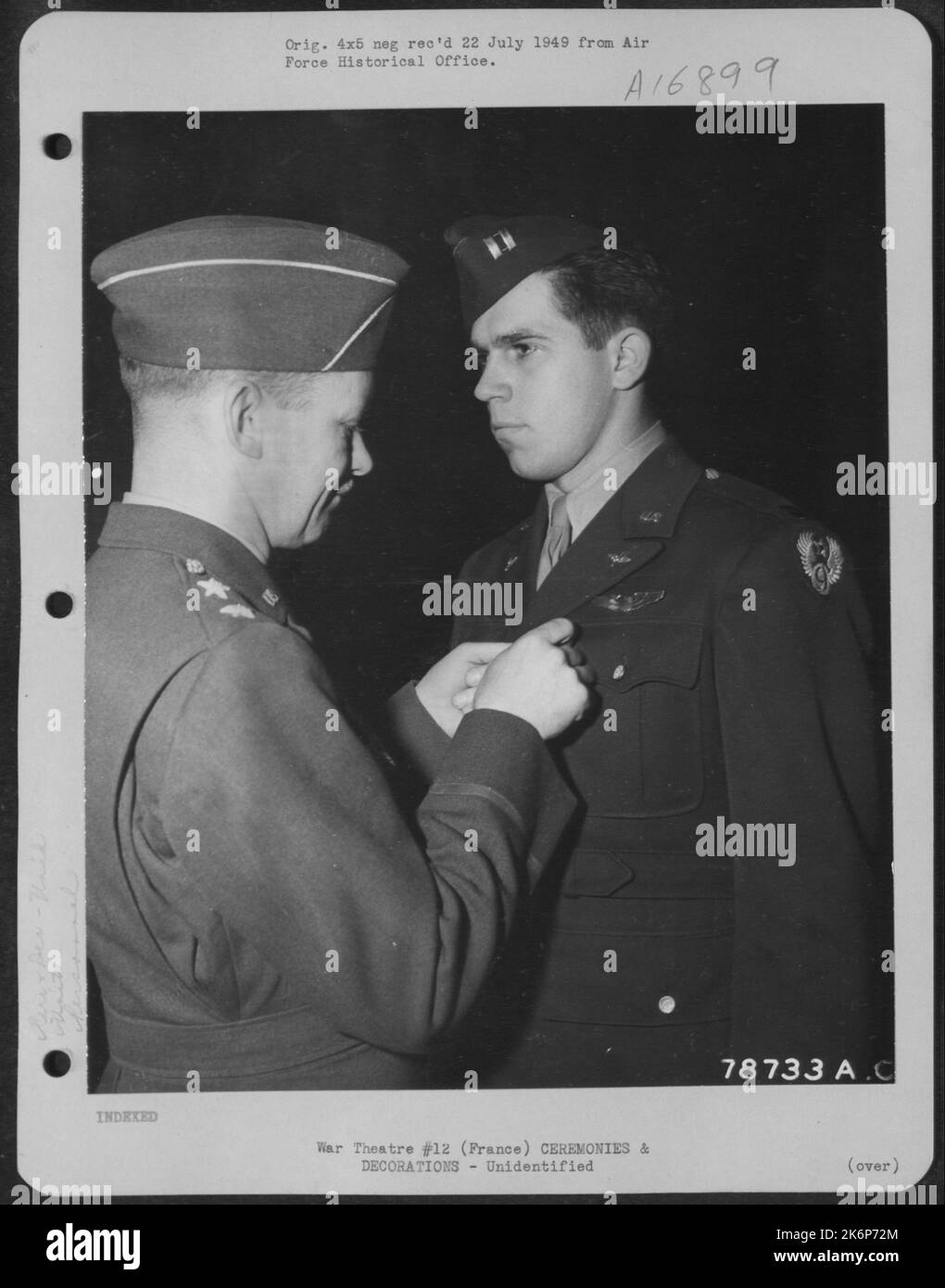 Major General Samuel E. Anderson Presents An Award To An Officer Of The ...