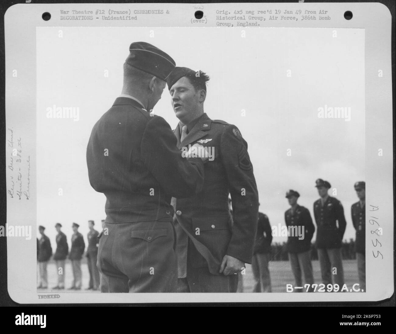 Major General Samuel E. Anderson Presents An Award To A Member The ...