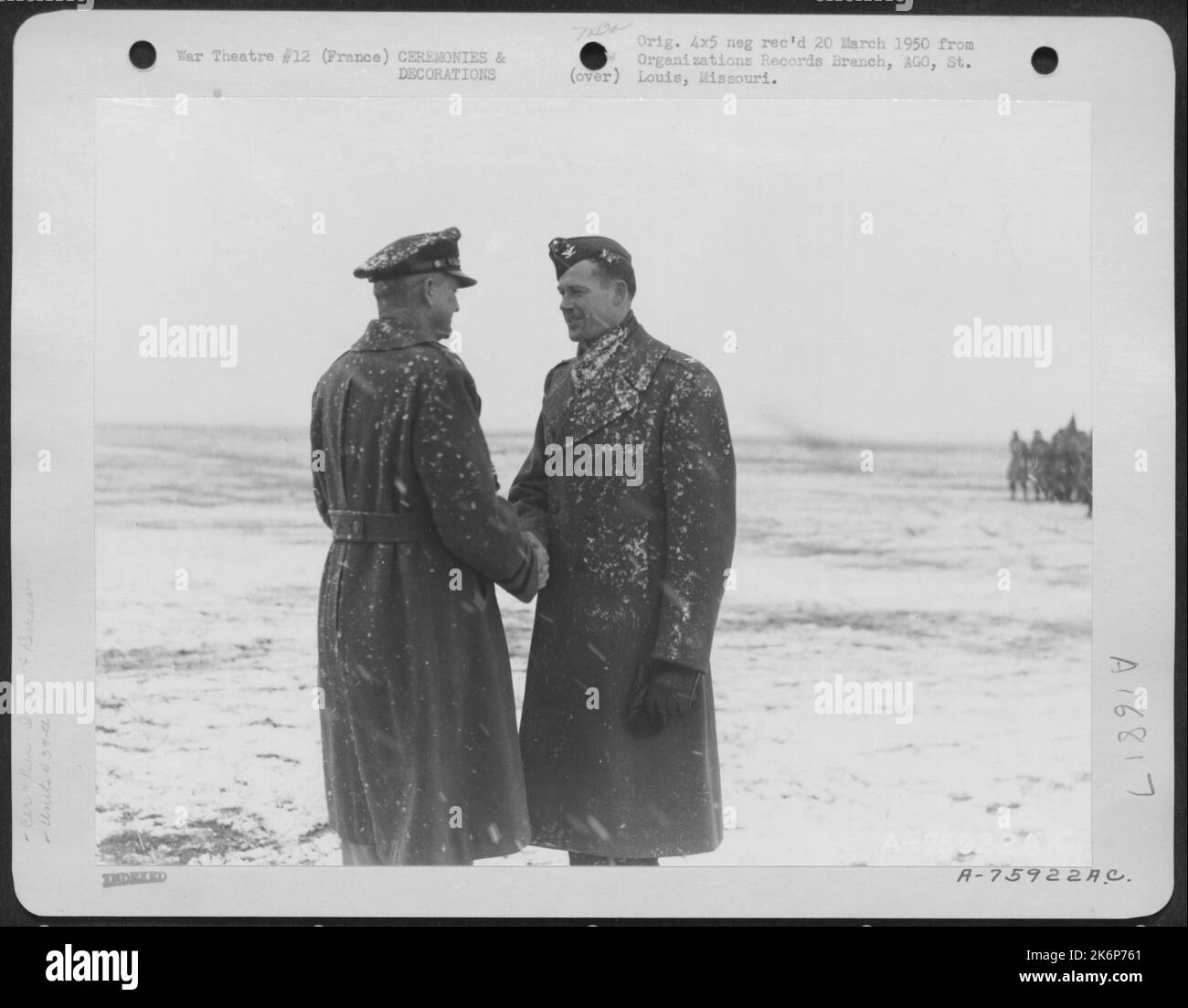 Review Of The 439Th Troop Carrier Group At An Air Base Somewhere In ...