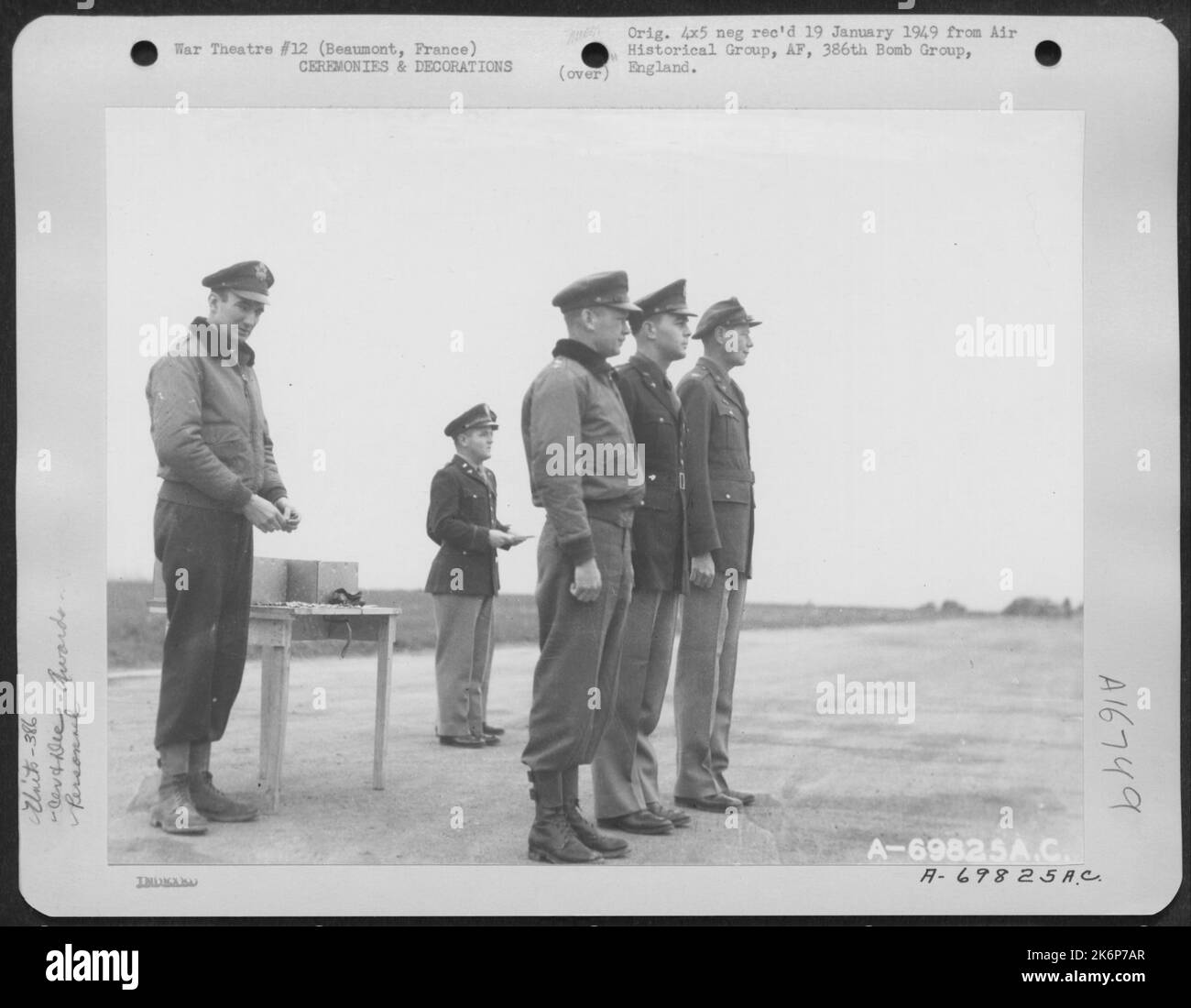 Major Gen. Samuel E. Anderson Presenting Awards To Members Of The 386Th ...