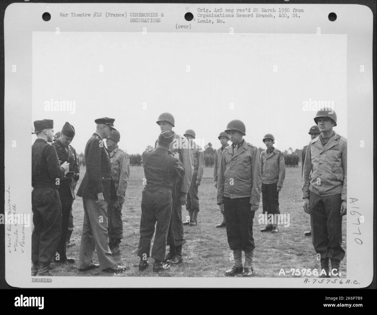 Lt. Gen. Lewis H. Brereton Presents Award To A Member Of The 439Th ...