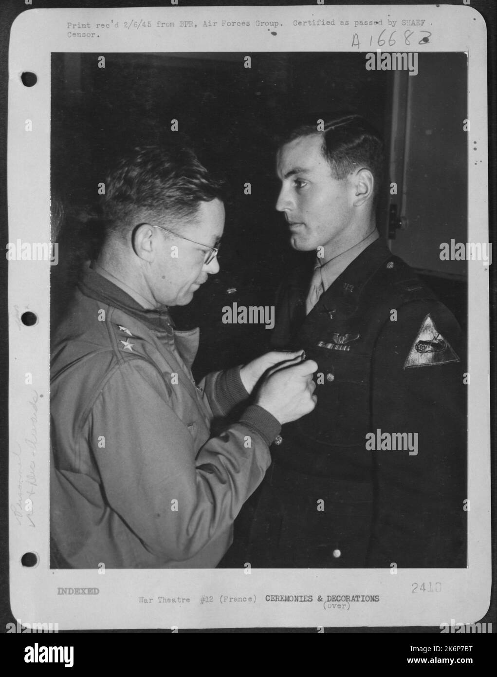 France - For Landing His Piper L-4 Liaison Plane Under Fire To Rescue A ...