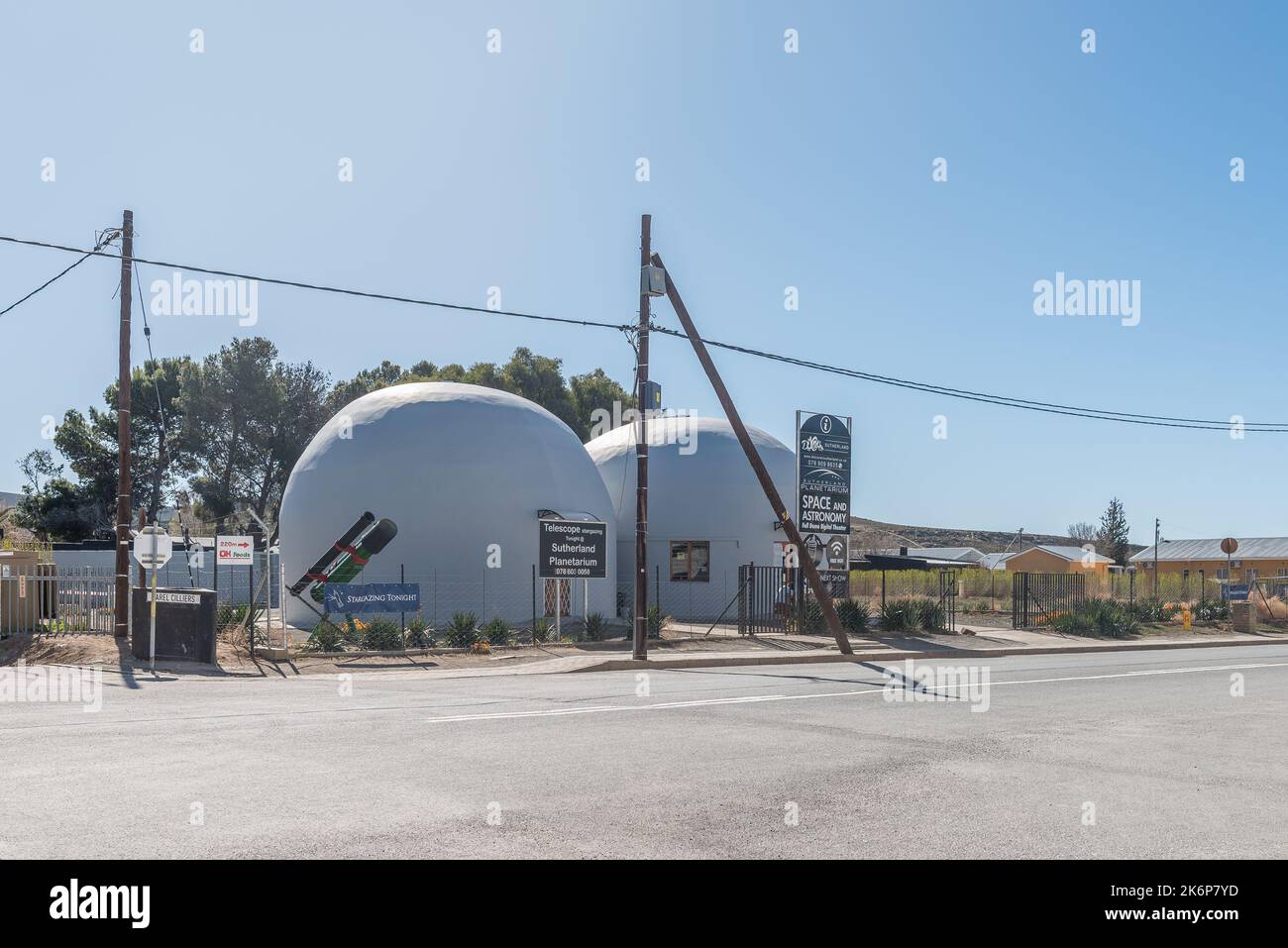 SUTHERLAND, SOUTH AFRICA - SEP 3, 2022: A street scene, with the ...