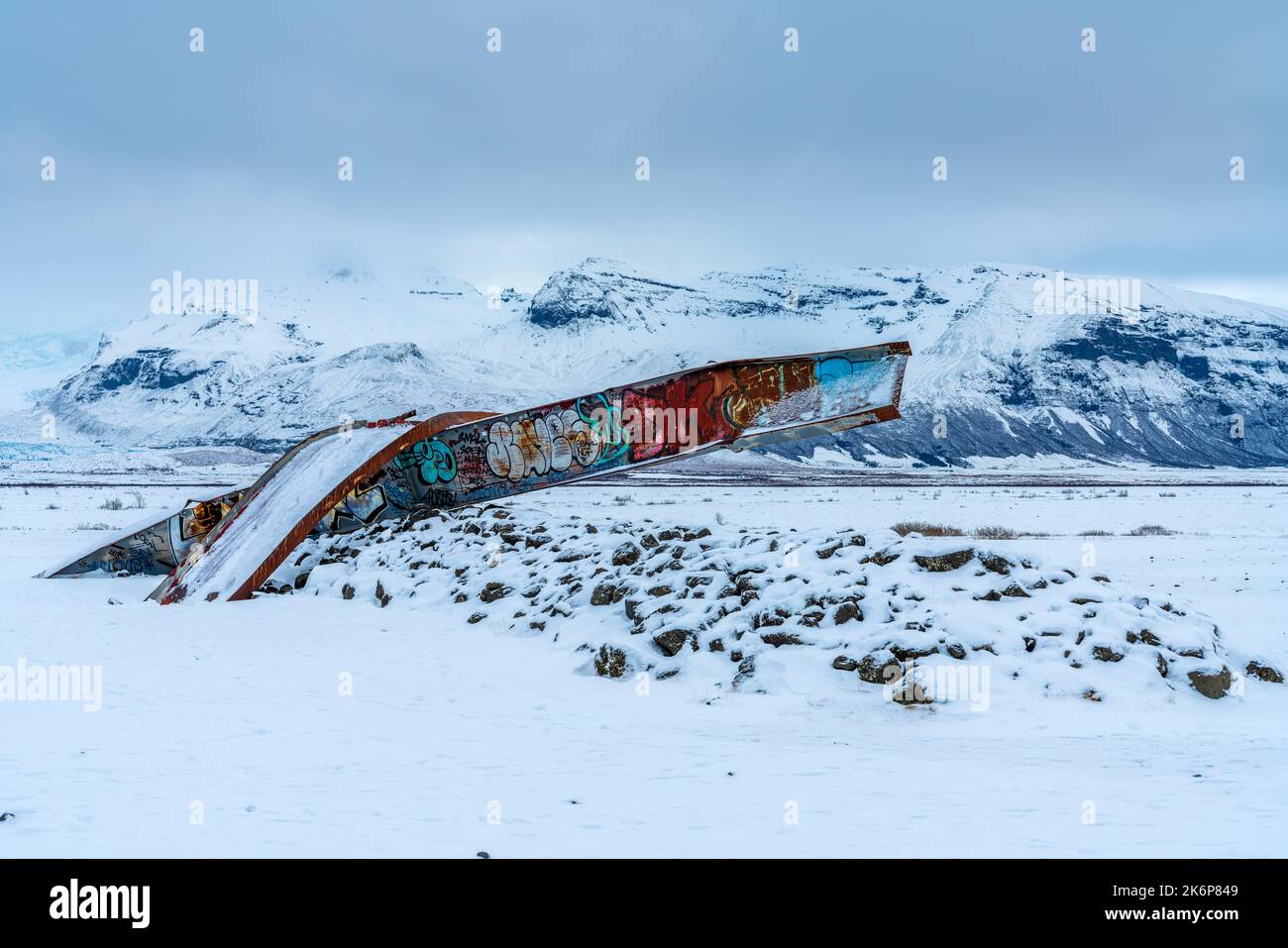 Skeidara Bridge Moniument, Eastern Region, Iceland, Europe Stock Photo ...