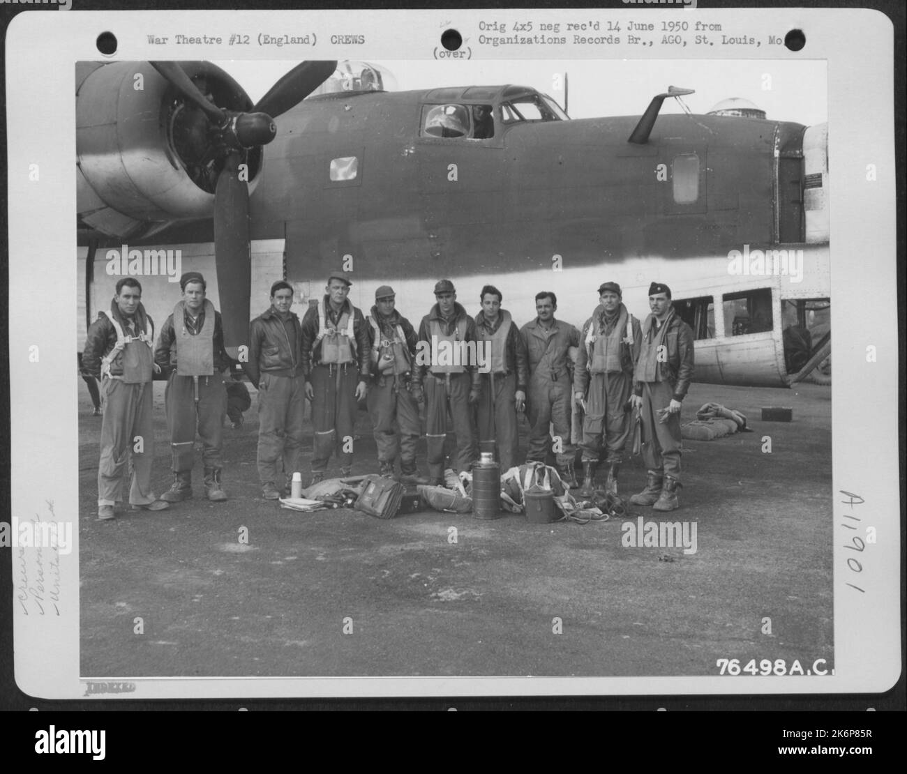 Colonel Moore And Crews Of The 479Th Anti Submarine Group Pose Beside A ...