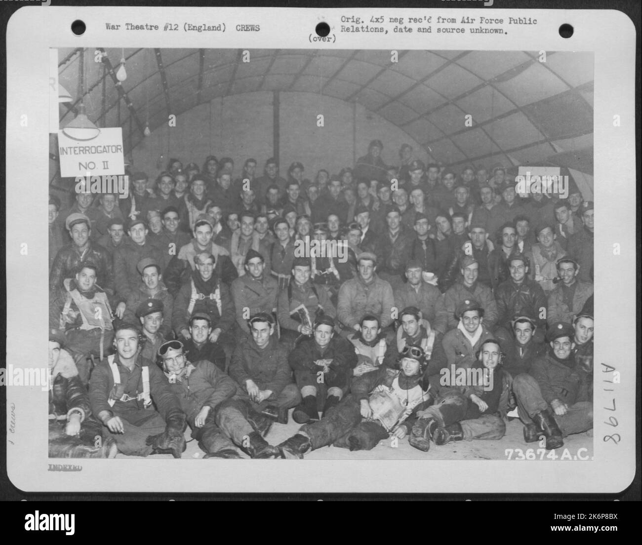 Pictured Are Boeing B-17 Flying Fortess Crewmen, Commanded By Colonel ...