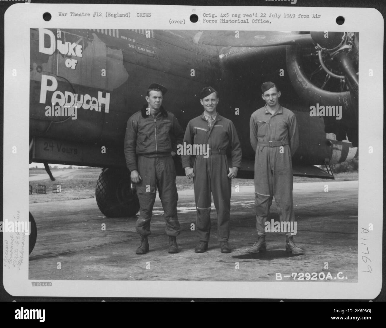 Capt. R.L. Maughan And Crew Of The 645Th Bomb Squadron, 410Th Bomb ...