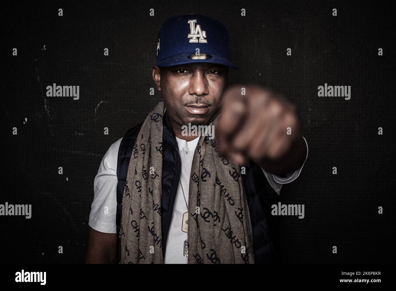 France, Paris - November 12, 2021. US rap singer Ras Kass poses before ...