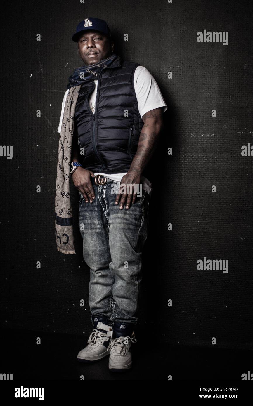 France, Paris - November 12, 2021. US rap singer Ras Kass poses before ...
