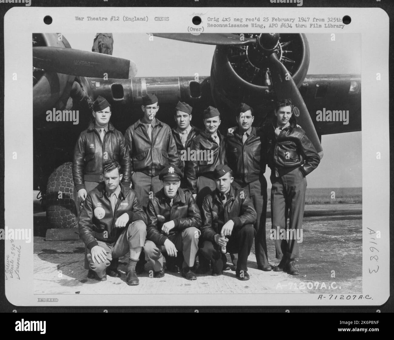 Lt. Moody And Crew Of The Boeing B-17 "Flying Fortress" Of The 390Th ...