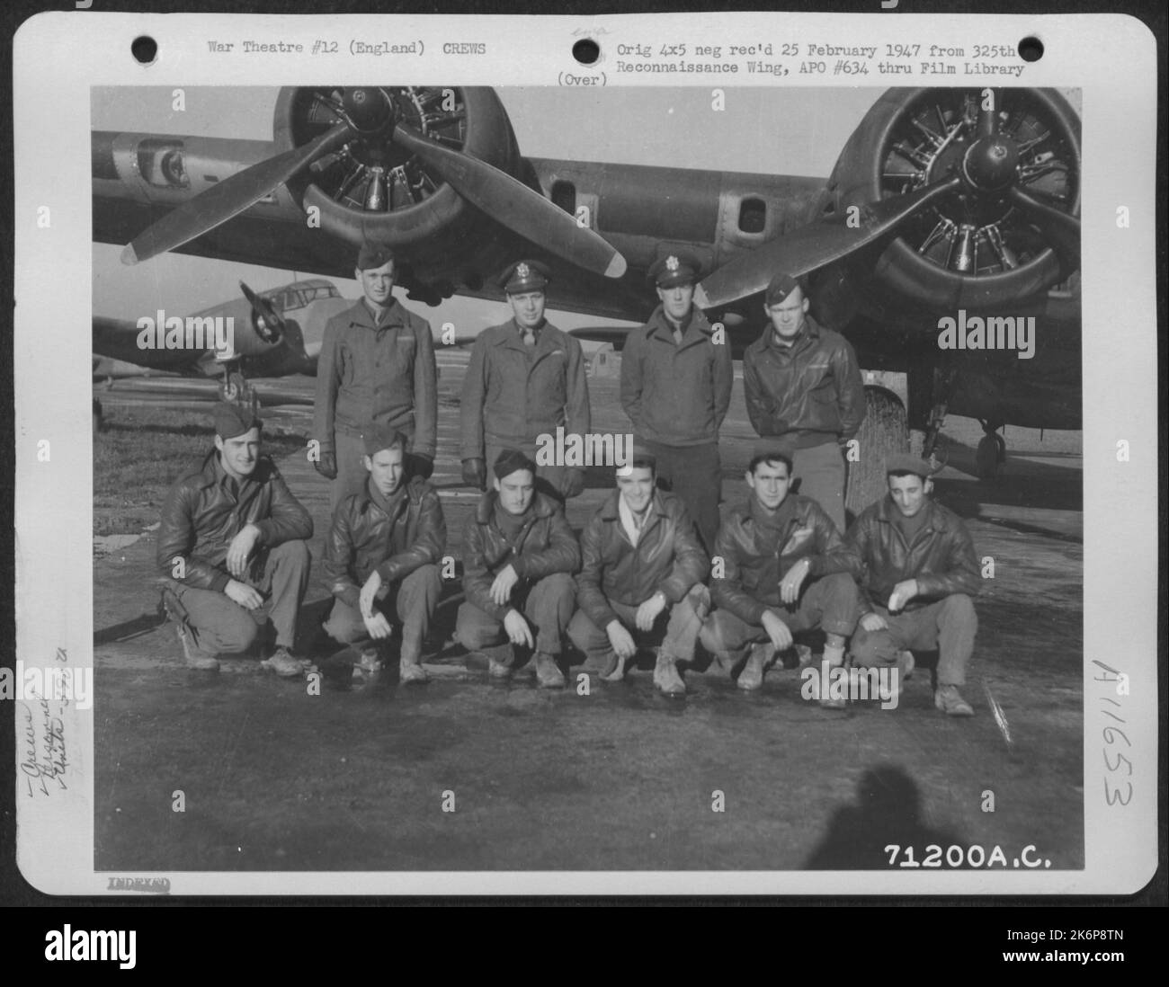Lt. Sutter And Crew Of The Boeing B-17 "Flying Fortress" Of The 390Th ...