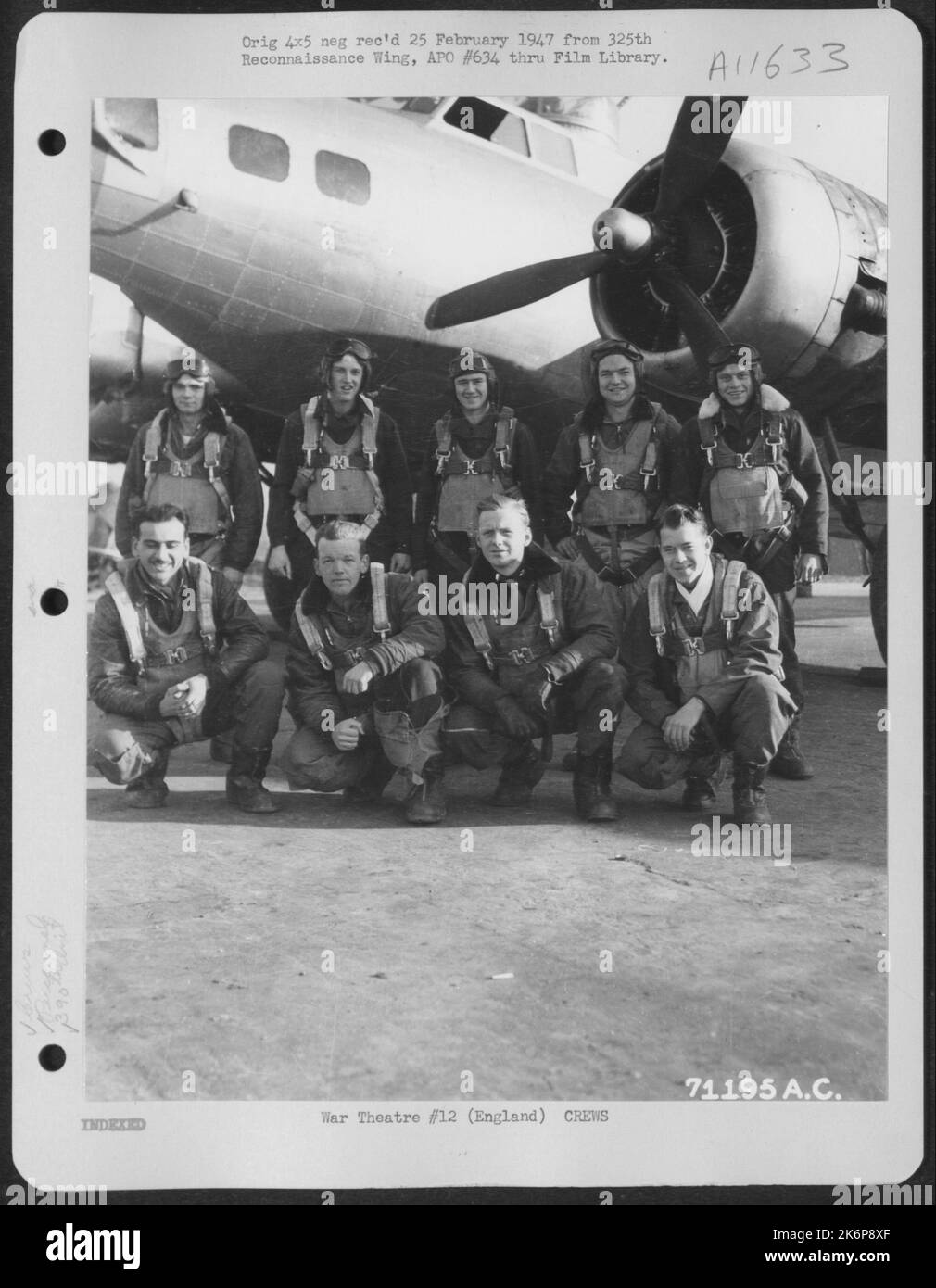 Lt. Galletti And Crew Of The Boeing B-17 "Flying Fortress" Of The 390Th ...