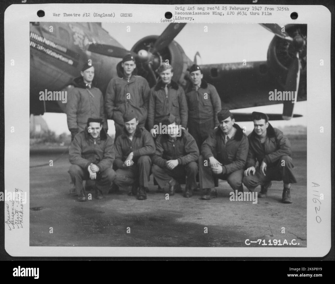 Lt. Mitchell And Crew Of The Boeing B-17 "Cabin In The Sky" Of The ...