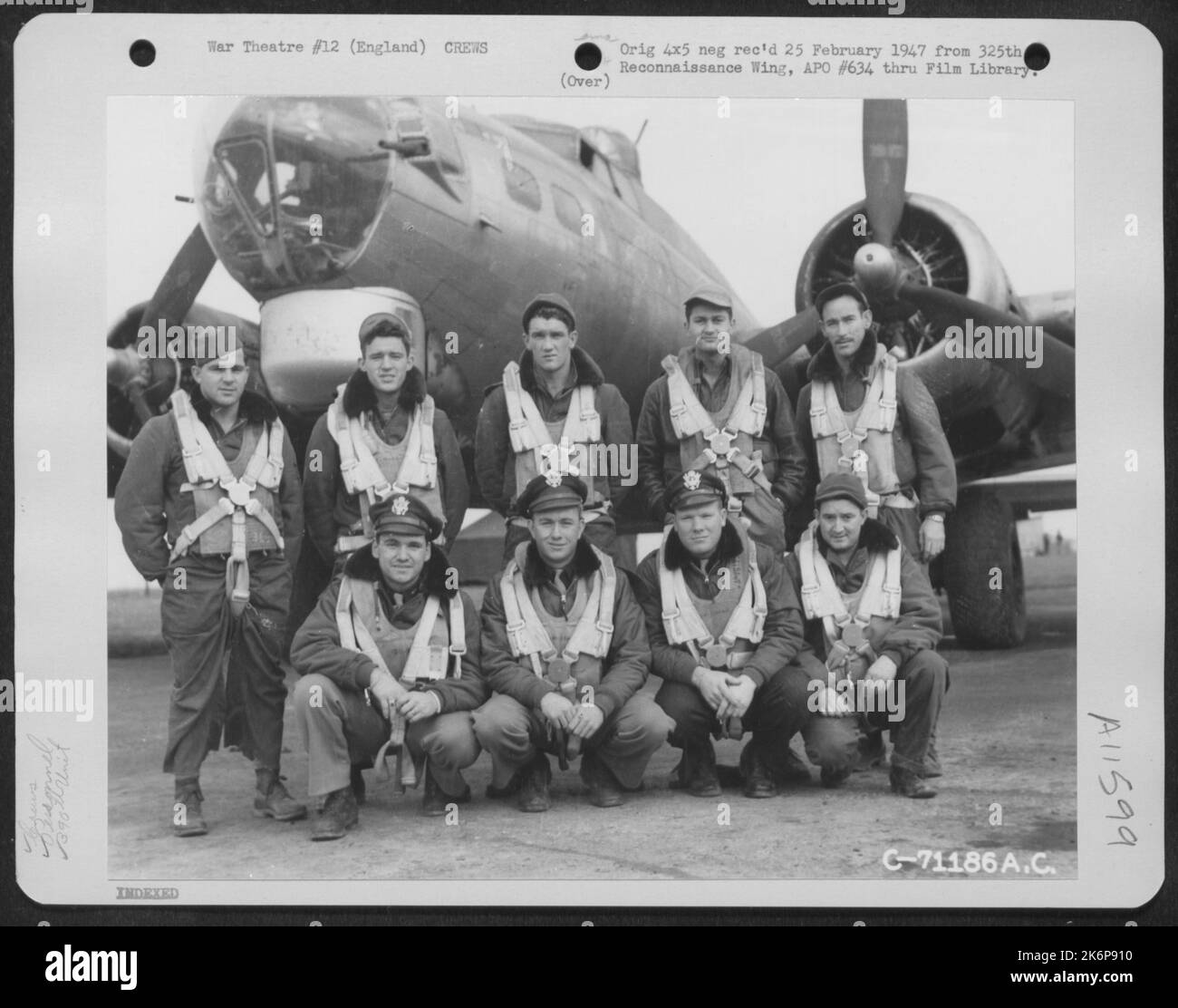 Lt. Williams And Crew Of The Boeing B-17 "Flying Fortress" Of The 390Th ...