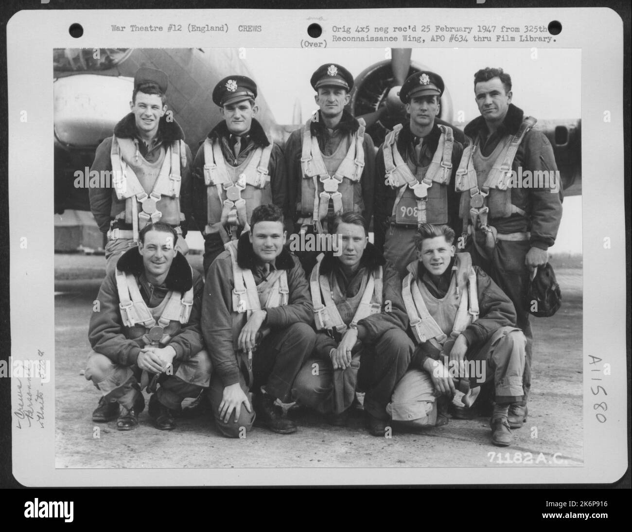 Lt. Hastie And Crew Of The Boeing B-17 "Flying Fortress" Of The 390Th ...
