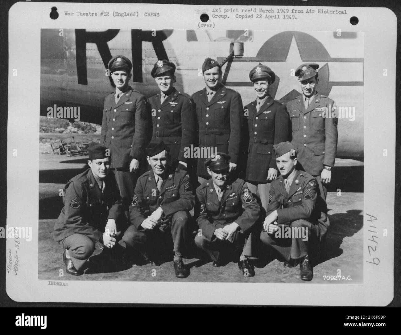 Combat Crew Of The 389Th Bomb Group Pose Beside Their Consolidated B-24 ...