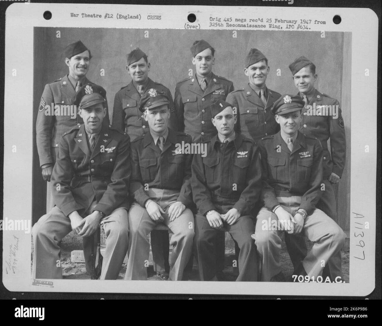 A Crew Of The 379Th Bomb Group Poses For The Photographer At An 8Th Air ...