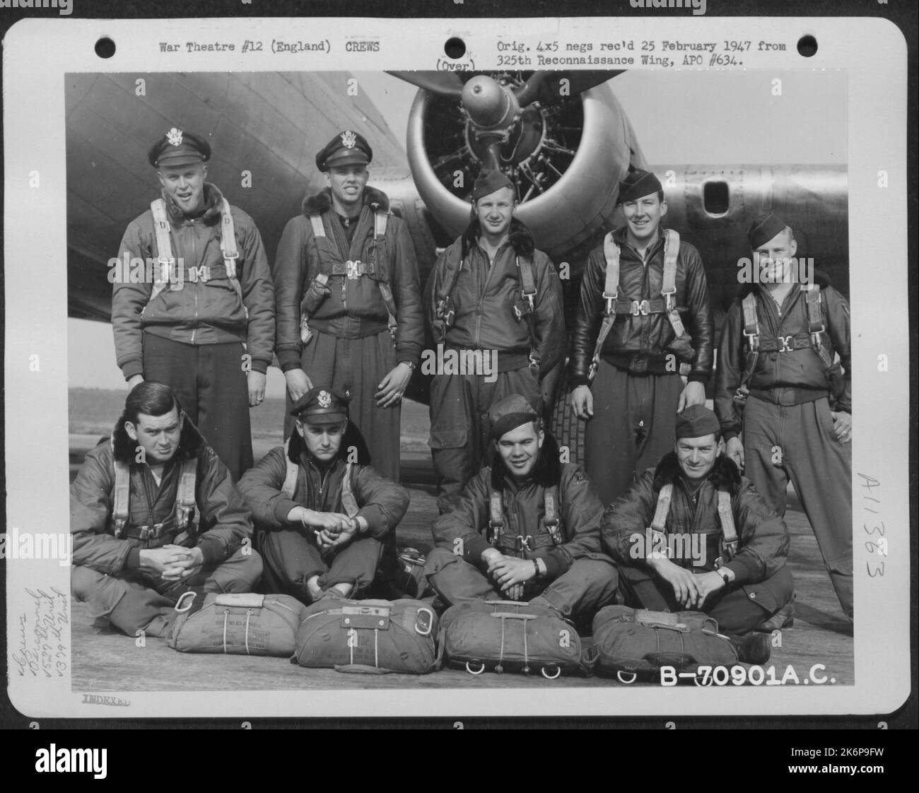Lt. Henderson And Crew Of The 527Th Bomb Squadron, 379Th Bomb Group ...