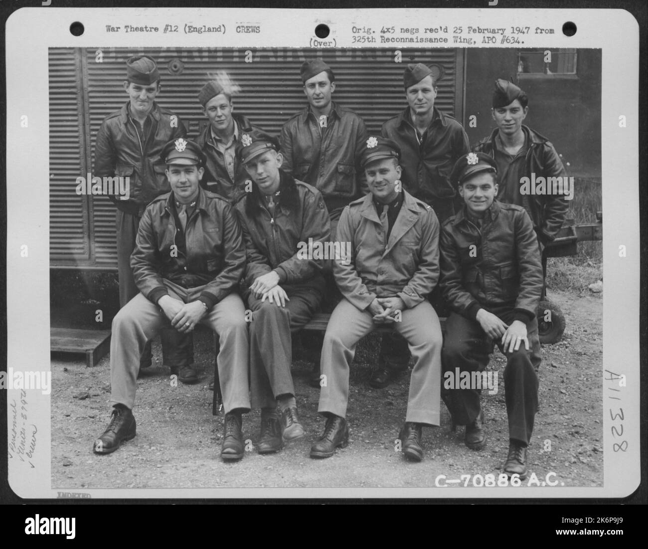 Lt. Long And Crew Of The 379Th Bomb Group Pose For The Photographer At ...