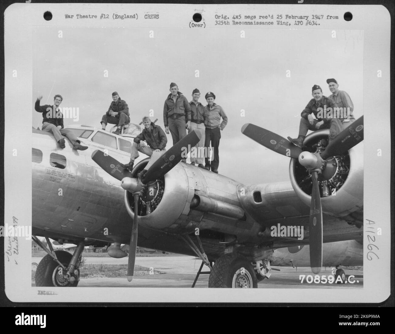 A Crew Of The 379Th Bomb Group Poses For The Photographer On The ...