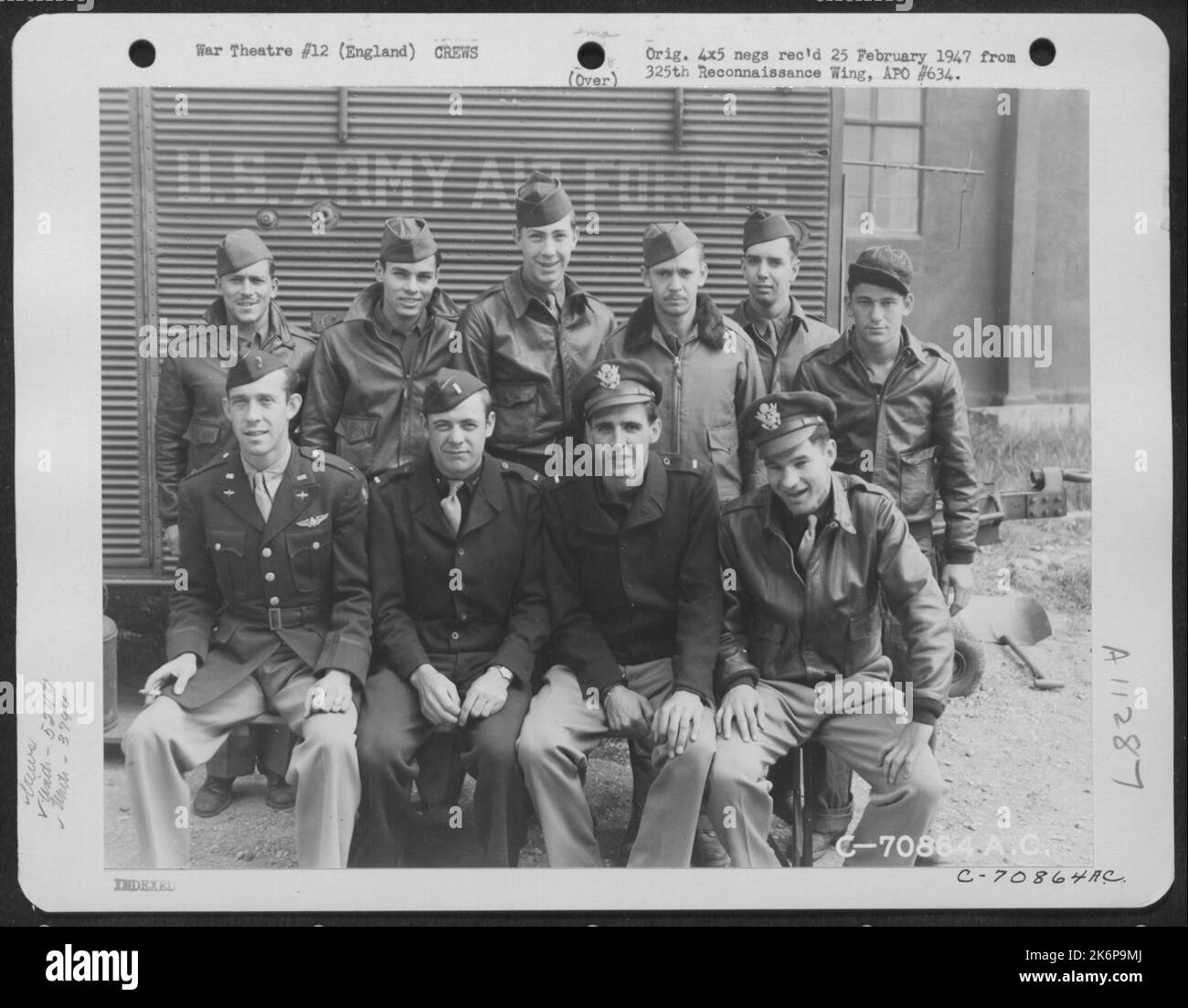 A Crew Of The 524Th Bomb Squadron, 379Th Bomb Group, Poses For The ...