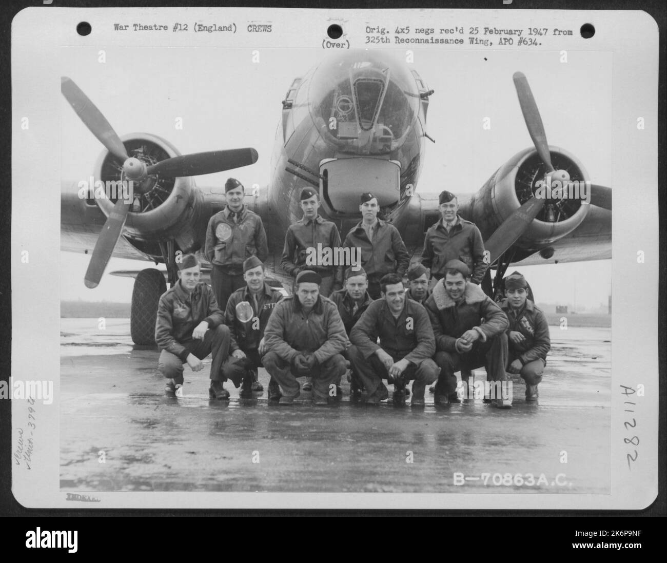 A Crew Of The 379Th Bomb Group, Poses Beside Its Plane - The Boeing B ...