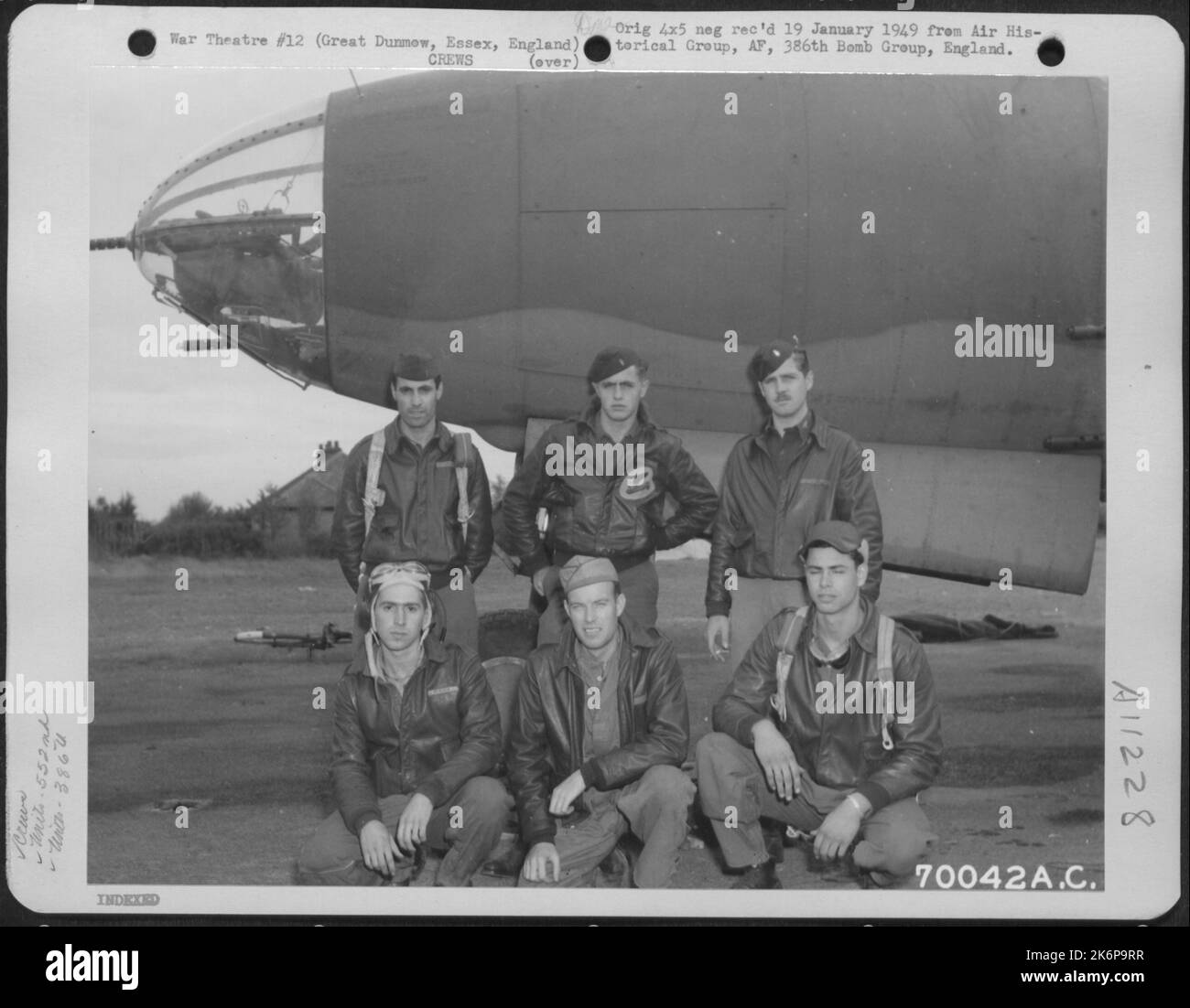 Crew Of A Martin B-26 "Marauder" Of The 552Nd Bomb Squadron, 386Th Bomb ...