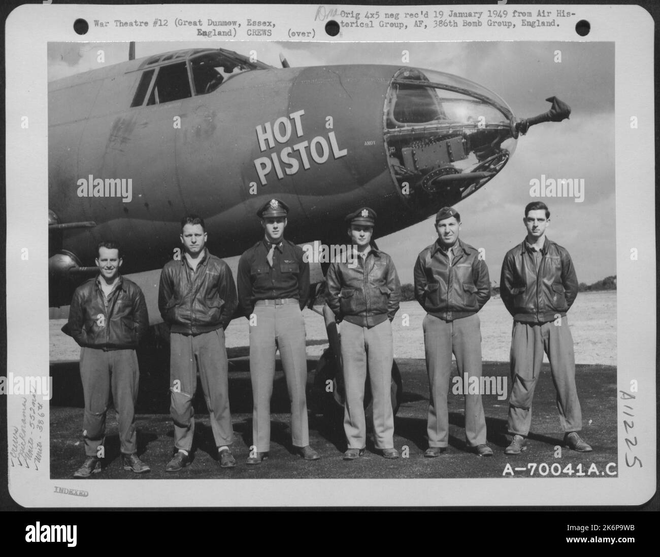 Crew Of A Martin B-26 'Hot Pistol' Of The 552Nd Bomb Squadron, 386Th ...