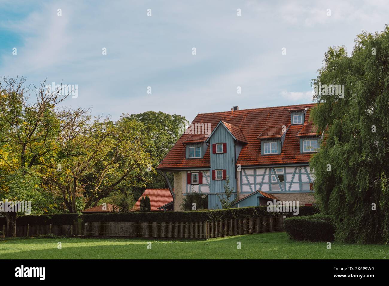 Traditional Small House With Beautiful Outdoor Decor Facade In Germany ...