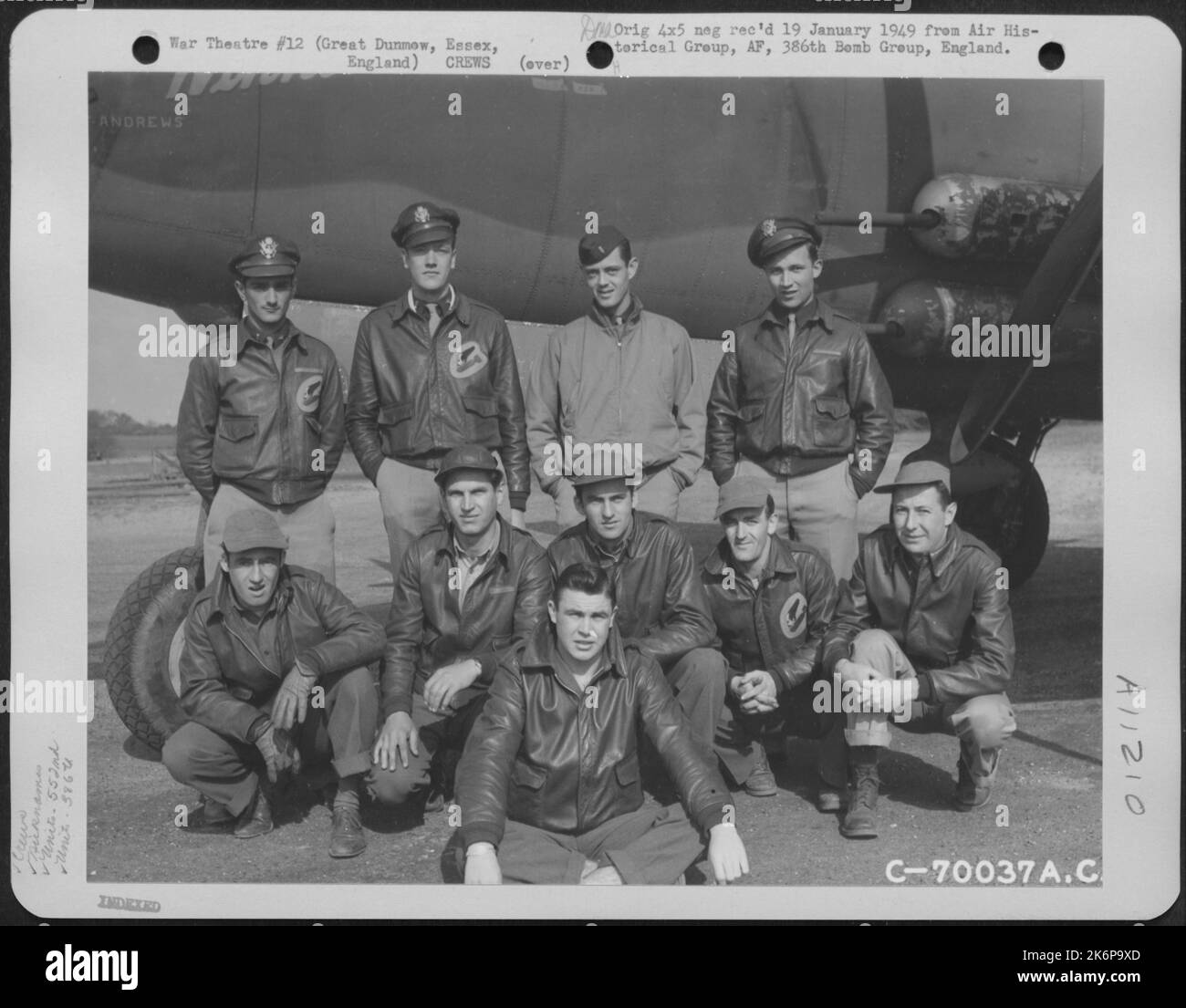 Ground And Combat Crews Of The Martin B-26 "Winnie" Of The 552Nd Bomb ...