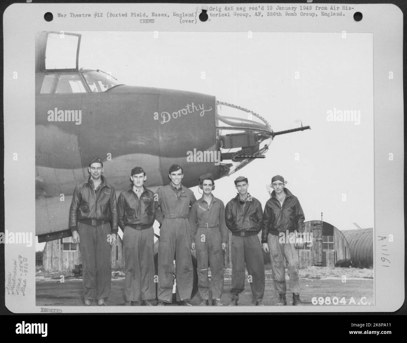 Crew Of The Martin B-26 'Dorothy' Of The 554Th Bomb Squadron, 386Th ...