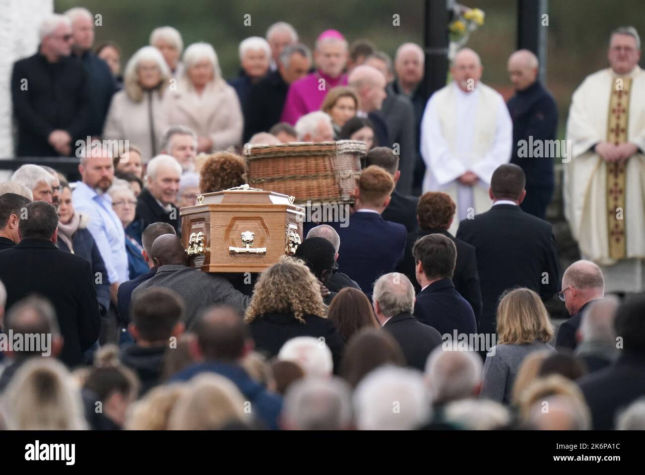 The coffins of Robert Garwe and his five-year-old daughter Shauna ...