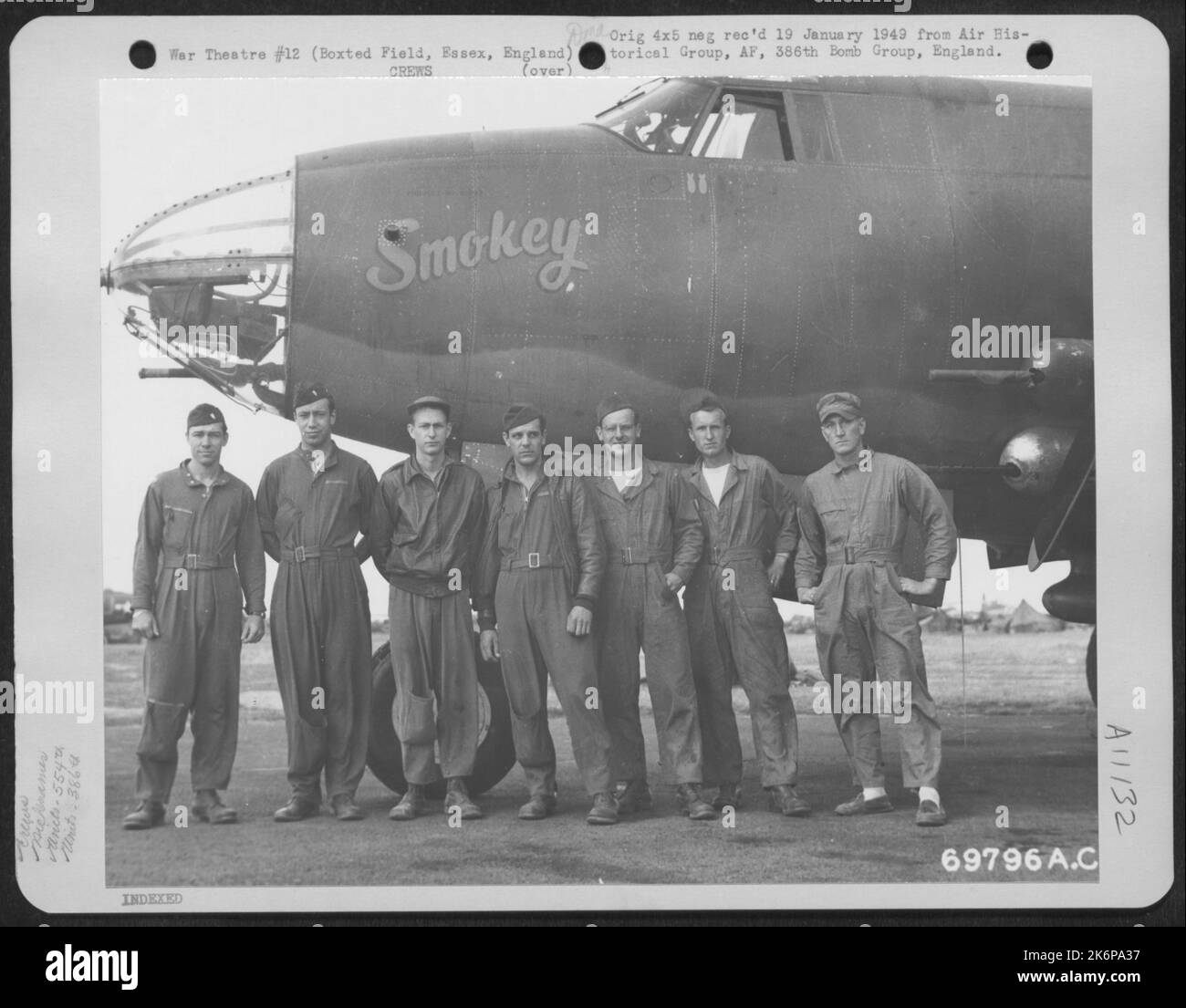 Combat And Ground Crews Of The Martin B-26 'Smokey' Of The 554Th Bomb ...